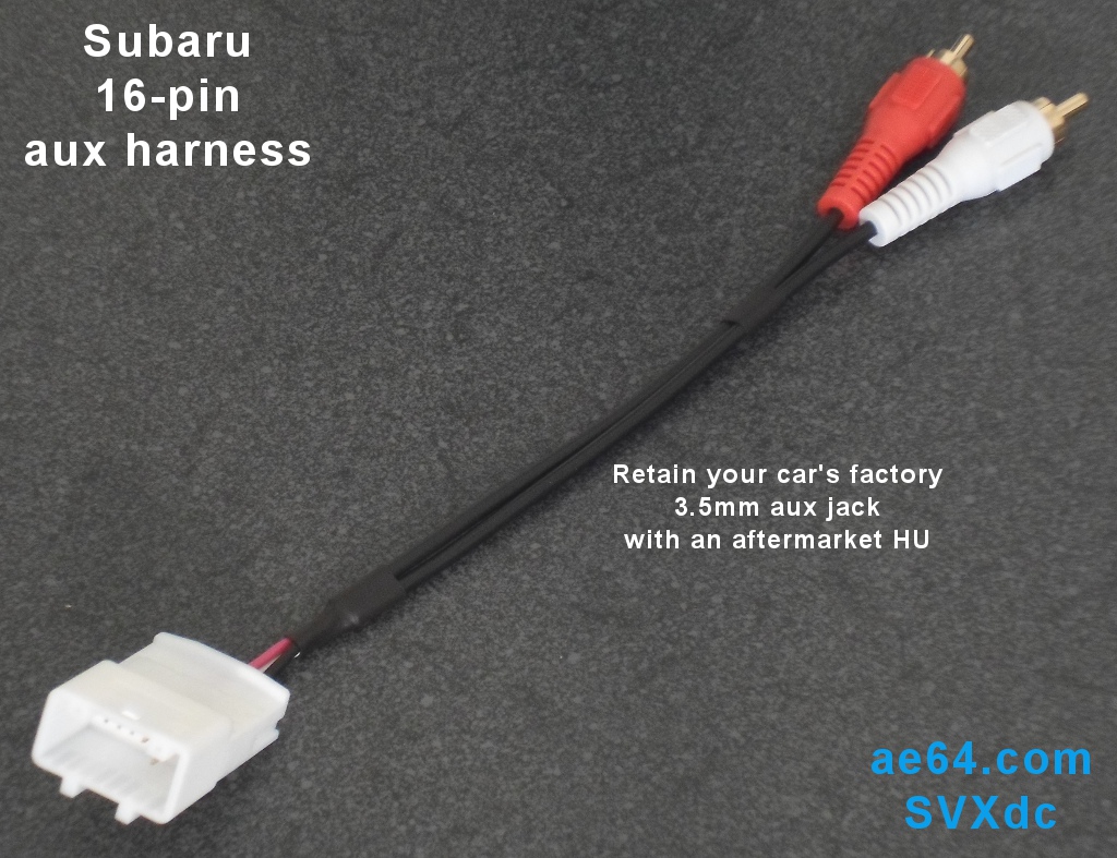 24-pin Aux Retention Harness for Subaru Legacy, Liberty, and Outback